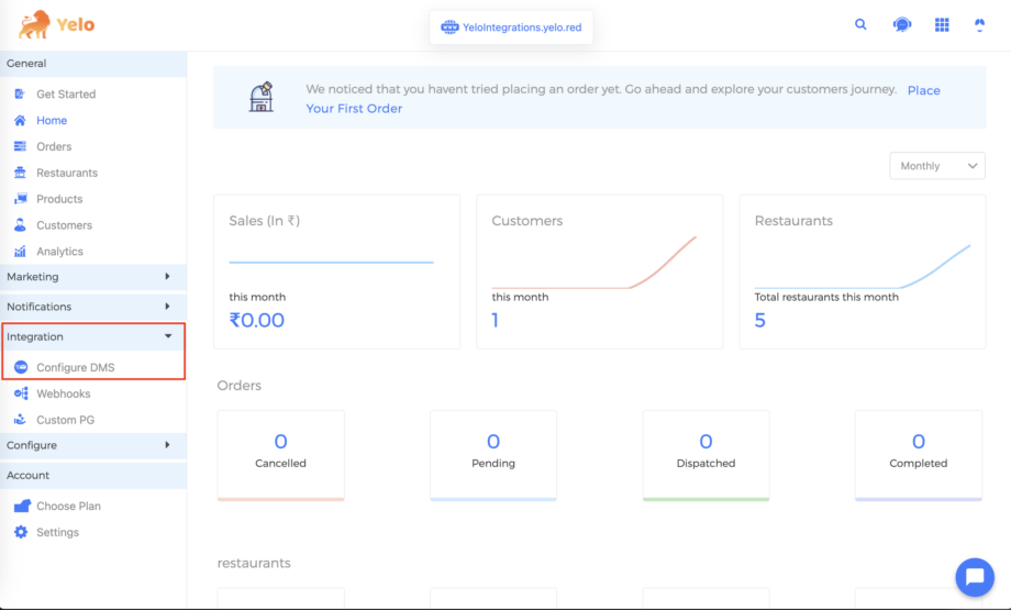Using Custom Delivery Management Systems (DMS) on Yelo - Jungleworks Support